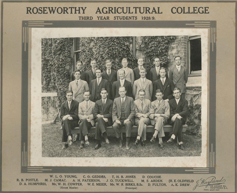 Third Year Students, Roseworthy Agricultural College, 1928-29 | The ...