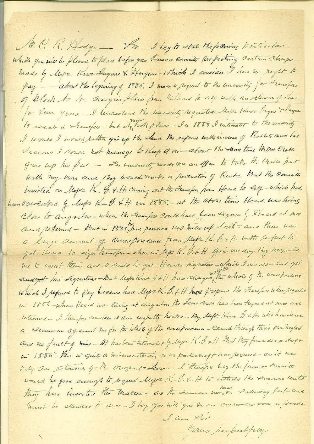 J Heggie - Charges made by Knox Gwynne and Hargrave against Mr Heggie ...