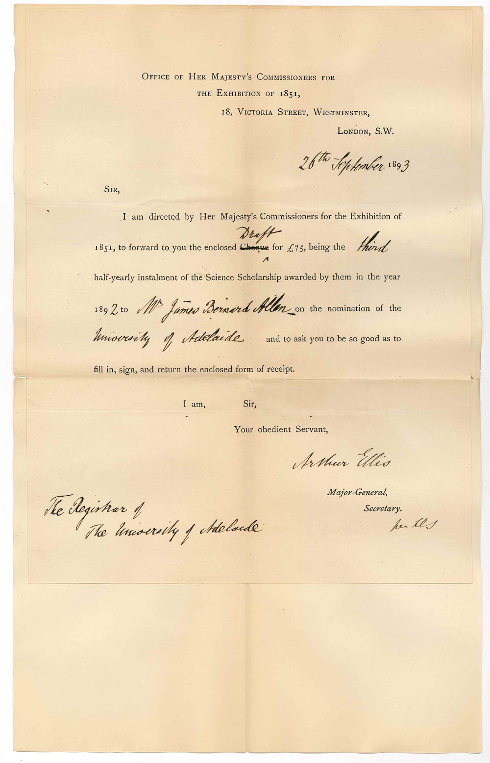 Arthur Ellis - Major-General Secretary - Office of Her Majesty's ...